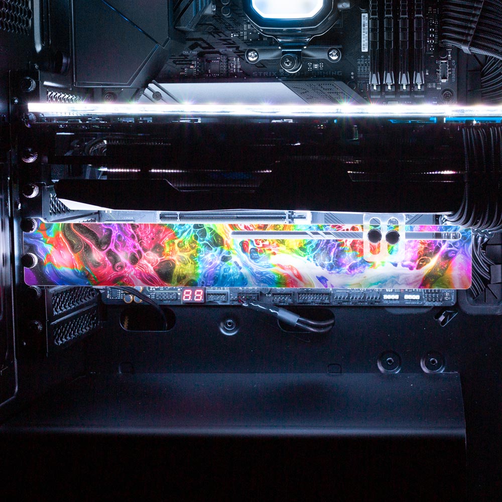 Kamikaze RGB GPU Support Bracket - Geoglyser - V1Tech – V1 Tech