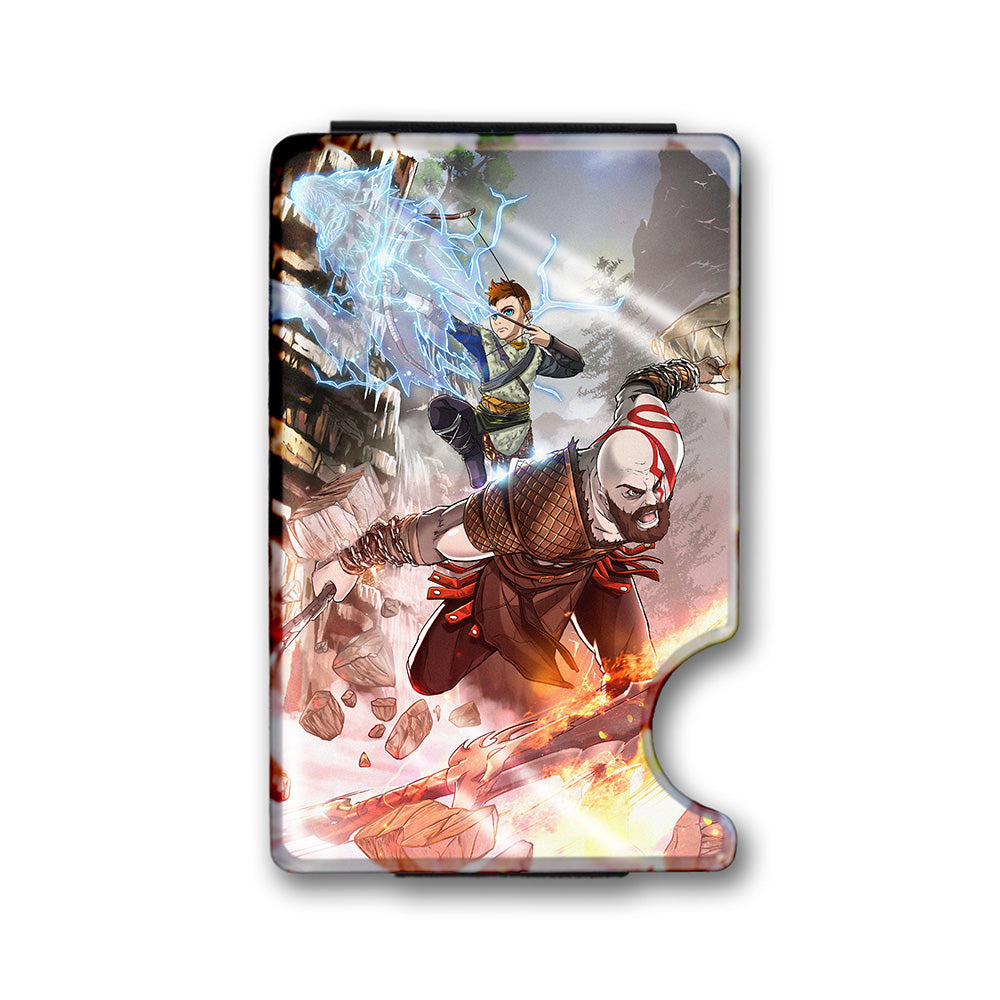 Battle Rage Plexi Glass Acrylic Backed Metal Wallet – V1 Tech