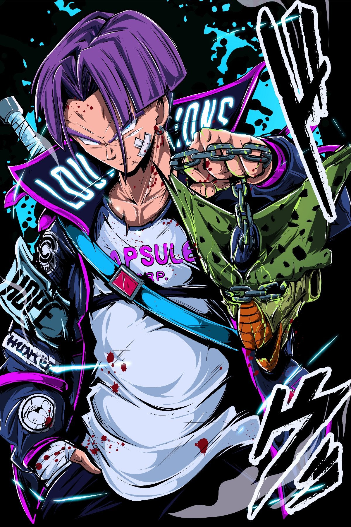 Cyber Chained Knuckles Plexi Glass Wall Art – V1 Tech