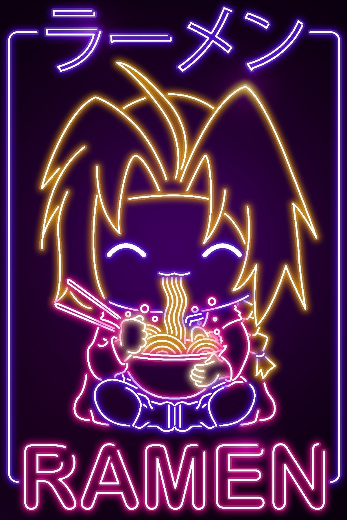 Neon Ramen Alchemist Plexi Glass Wall Art – V1 Tech