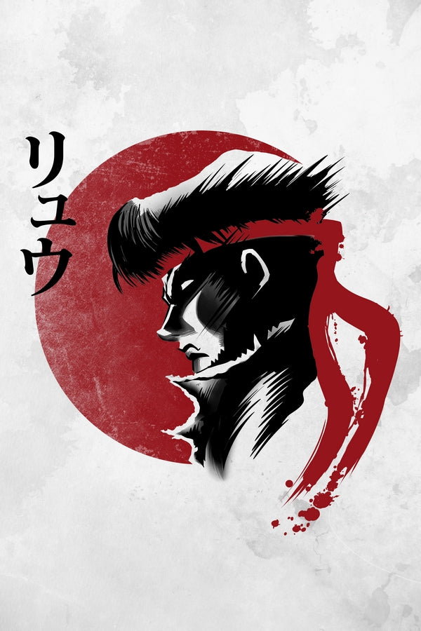 Red Sun Fighter Plexi Glass Wall Art – V1 Tech