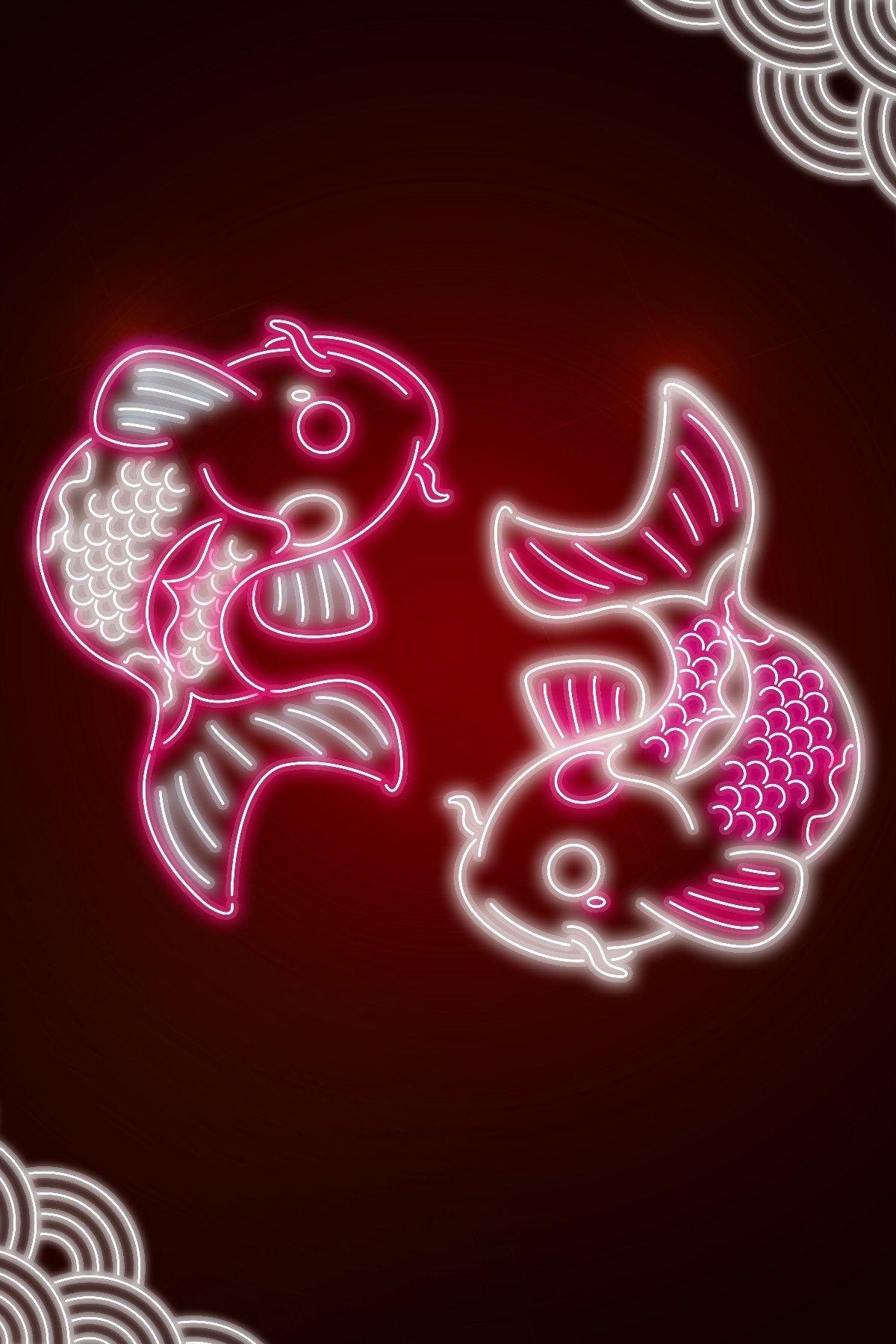 Red Neon Carpe Koi – V1 Tech