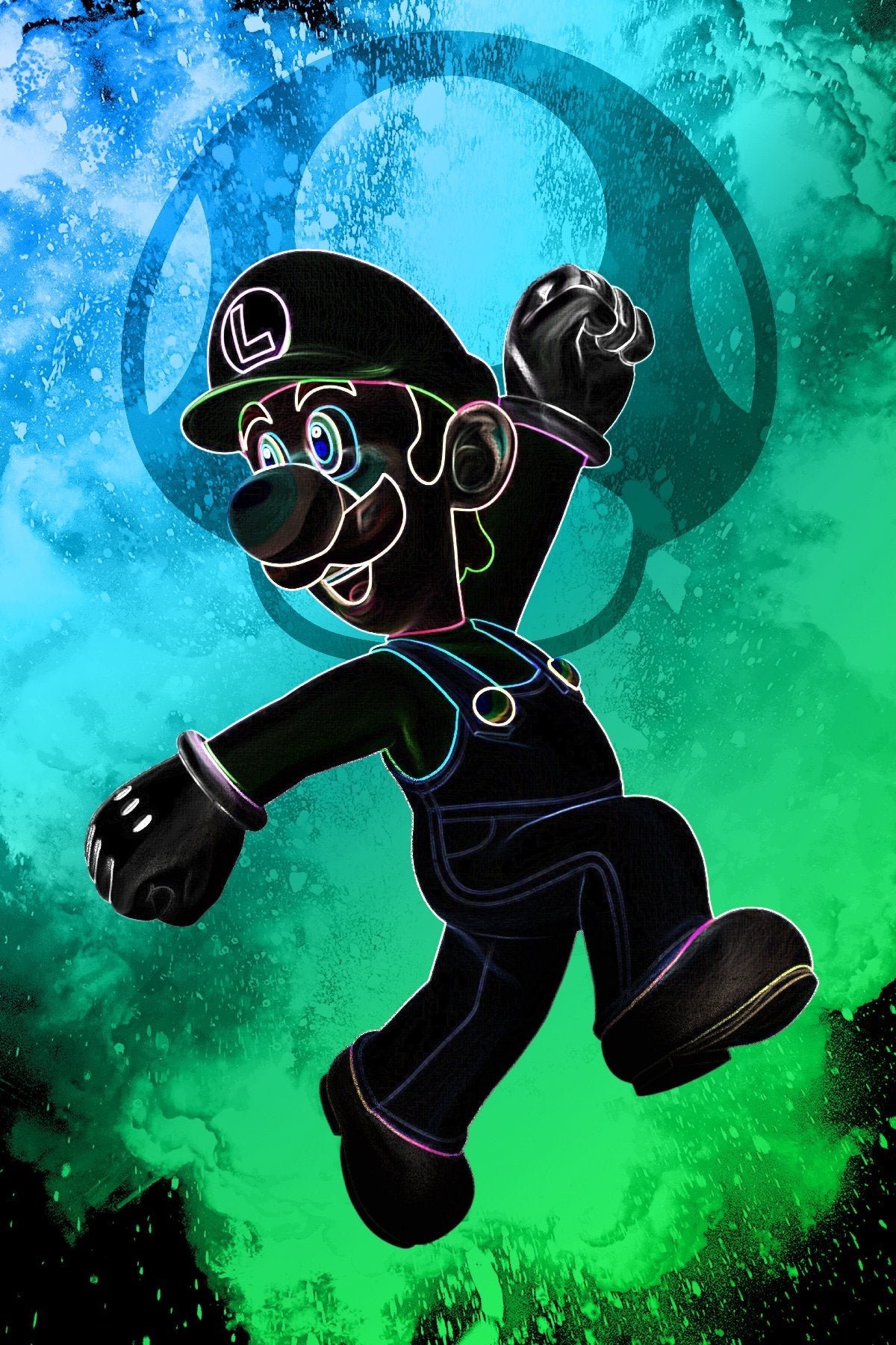 Soul of the Green Plumber Plexi Glass Wall Art – V1 Tech