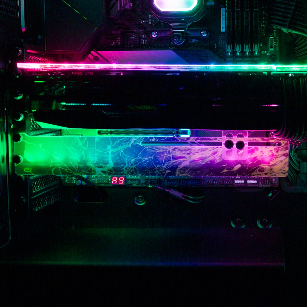 Alien RGB GPU Support Bracket - Geoglyser - V1Tech – V1 Tech