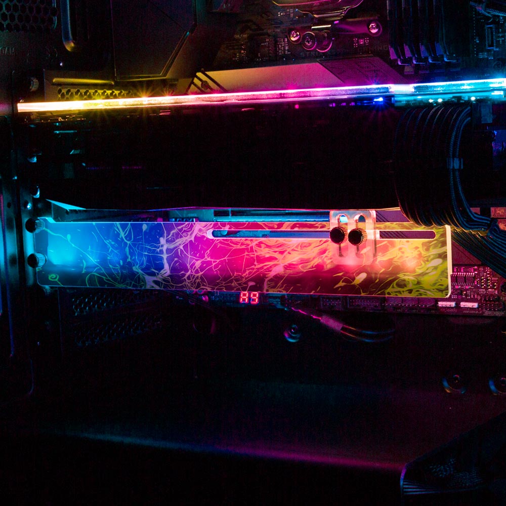 Alien RGB GPU Support Bracket - Geoglyser - V1Tech – V1 Tech