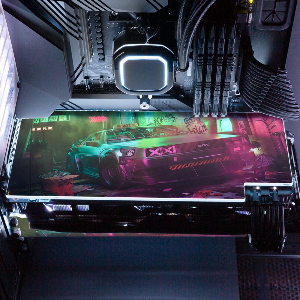 Skie Graphic Studio - 'Alley Cyberpunk' | Custom RGB GPU Backplate by ...