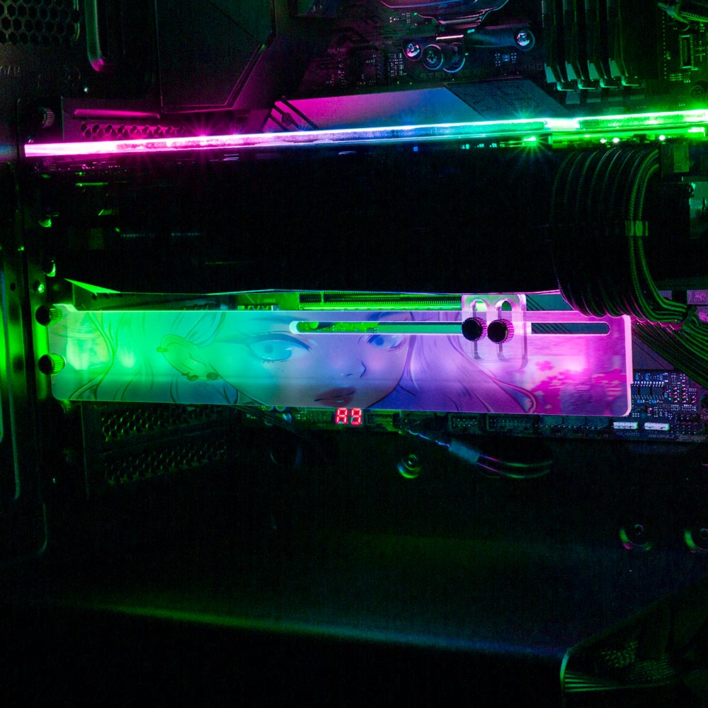 Anime Judge RGB GPU Support Bracket - YacilArt - V1Tech – V1 Tech