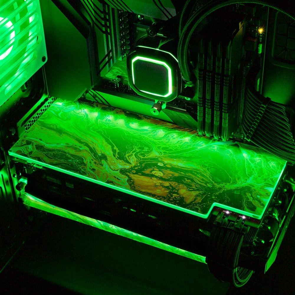 Geoglyser - 'Believe in Yourself' | Custom RGB GPU Backplate by V1 Tech ...