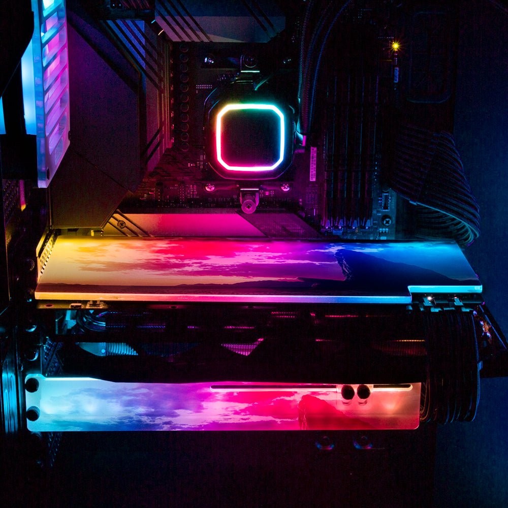 Big Cat Reflection RGB GPU Support Bracket - Nogar007 - V1Tech – V1 Tech