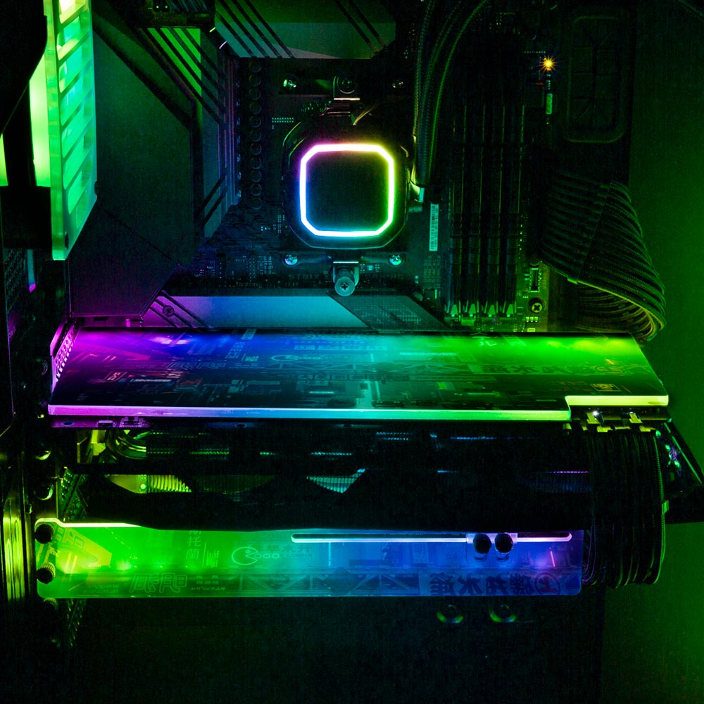 Skie Graphic Studio - 'Big Mess' | Custom RGB GPU Backplate by V1 Tech ...