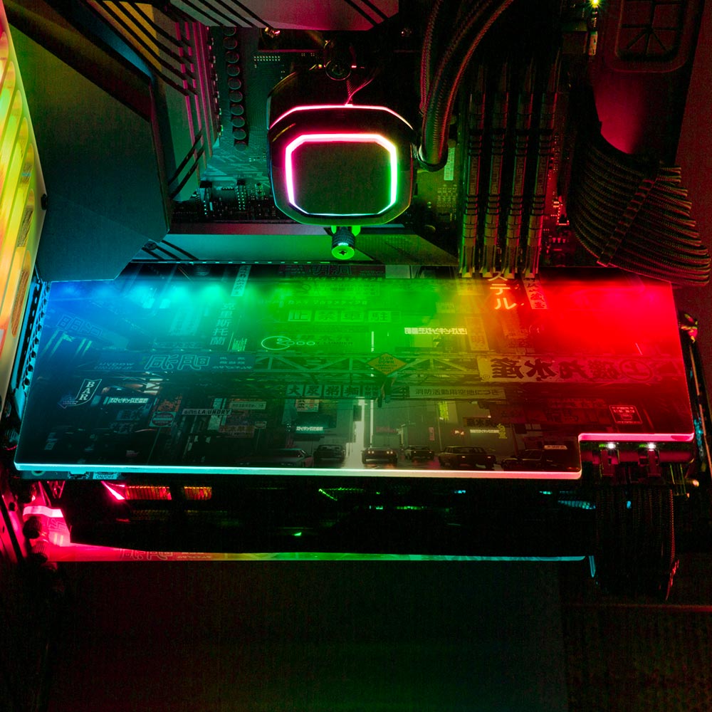 Skie Graphic Studio - 'Big Mess' | Custom RGB GPU Backplate by V1 Tech ...