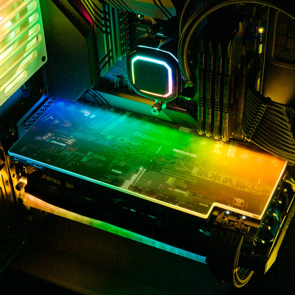Skie Graphic Studio - 'Big Mess' | Custom RGB GPU Backplate by V1 Tech ...
