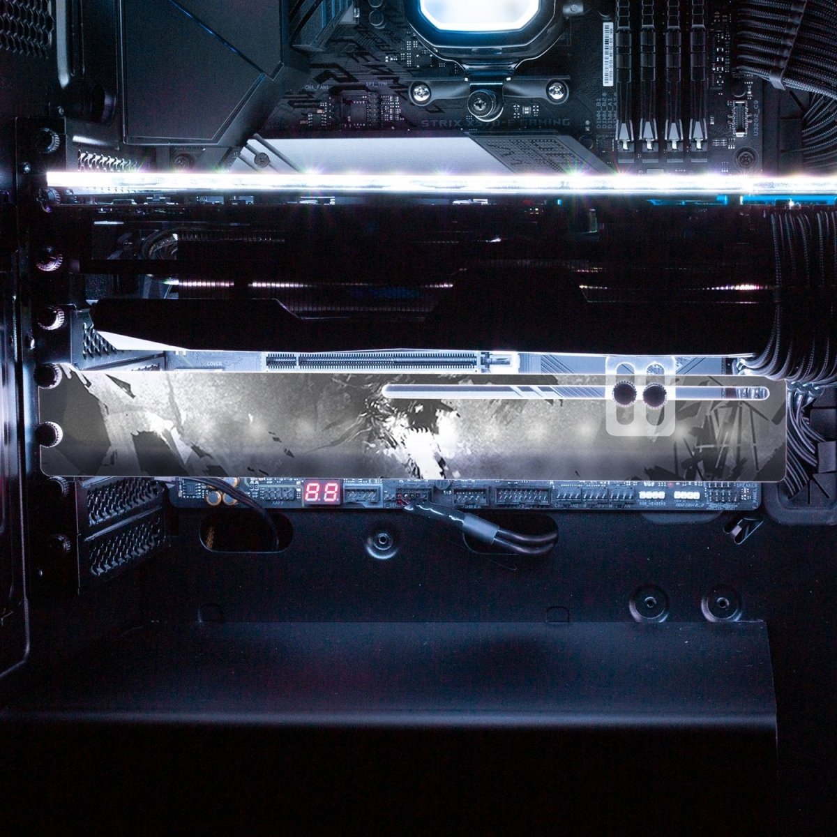 Black Dragon Breath RGB GPU Support Bracket - V1Tech – V1 Tech