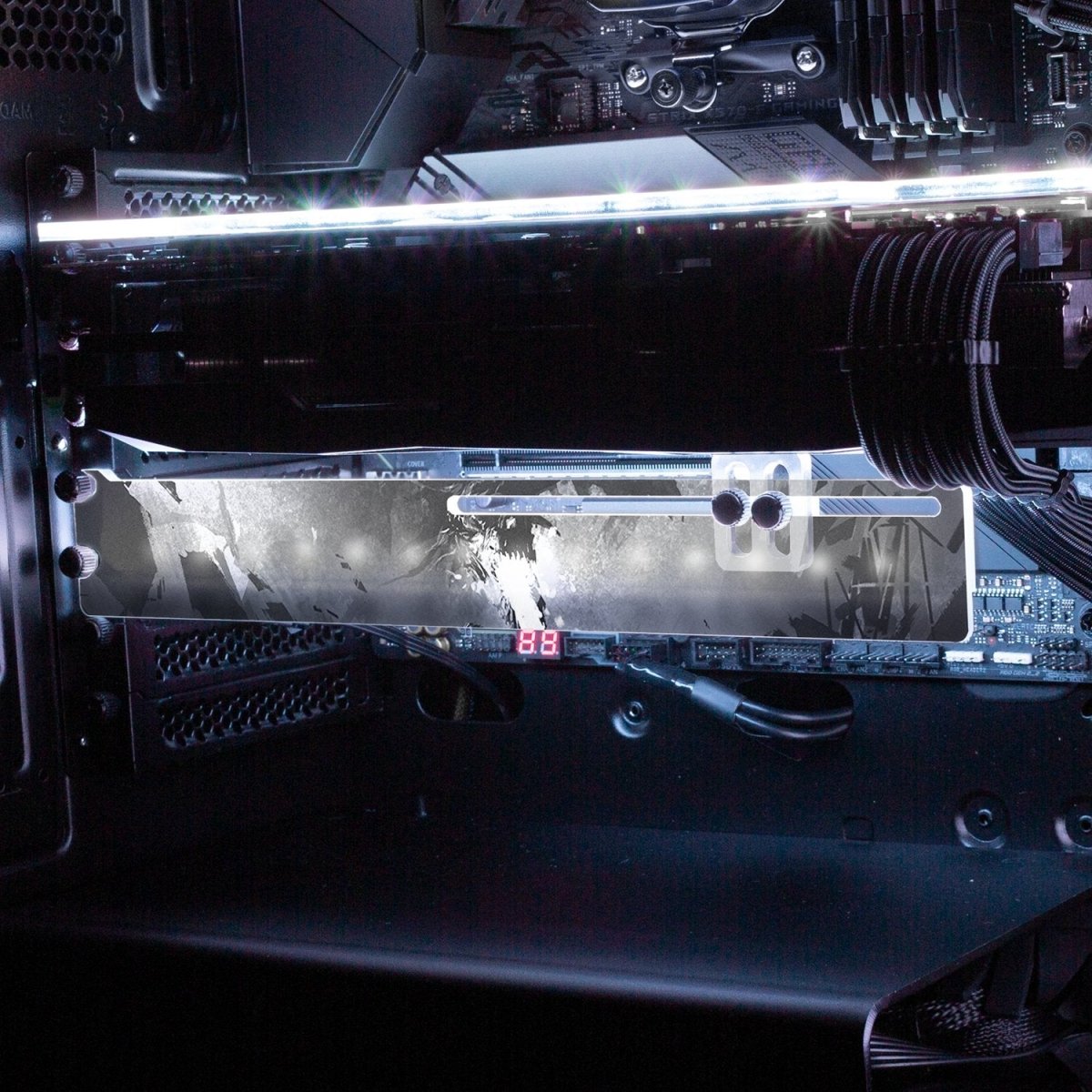 Black Dragon Breath RGB GPU Support Bracket - V1Tech – V1 Tech