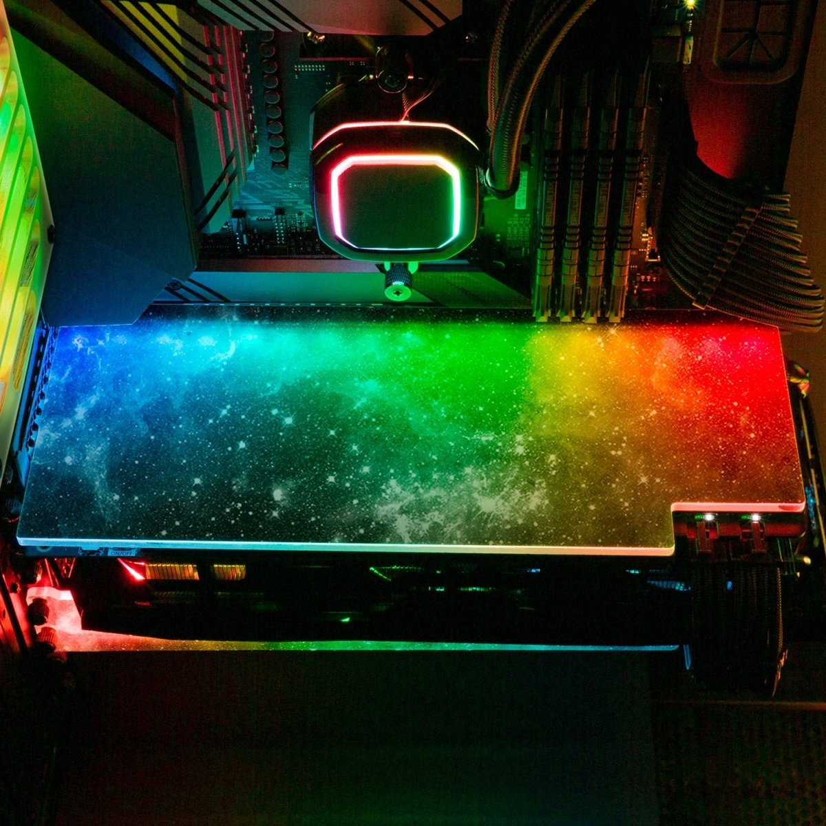 'Black Space' Custom Design RGB GPU Backplate by V1 Tech | Tailored To ...