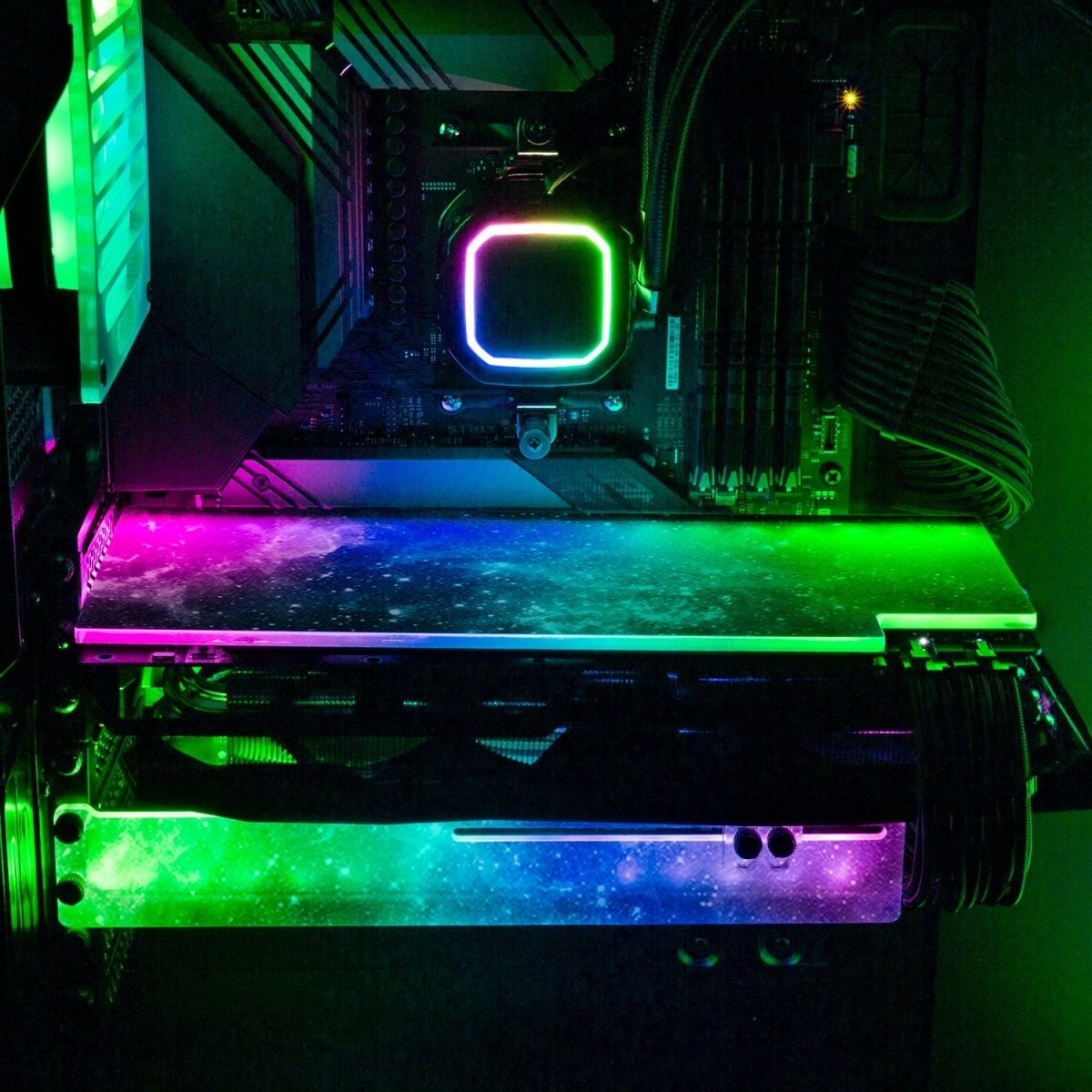 'Black Space' Custom Design RGB GPU Backplate by V1 Tech | Tailored To ...
