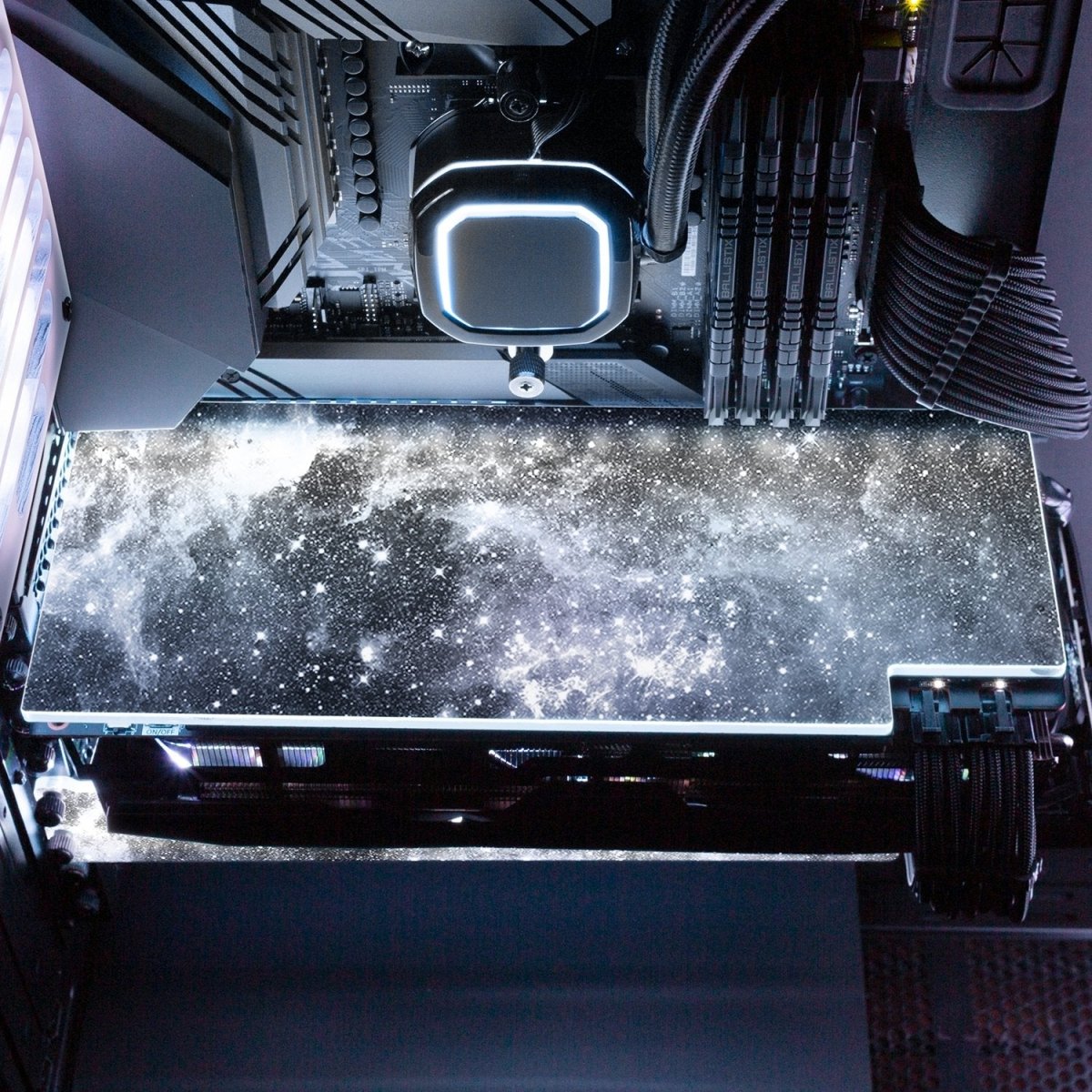 'Black Space' Custom Design RGB GPU Backplate by V1 Tech | Tailored To ...