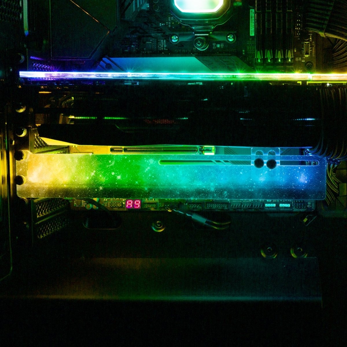 Black Space RGB GPU Support Bracket - V1Tech – V1 Tech