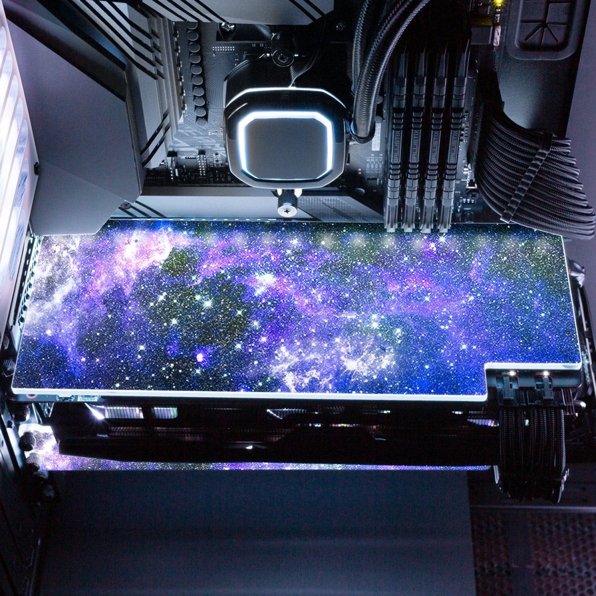 'Blue Space' Custom Design RGB GPU Backplate by V1 Tech | Tailored To ...