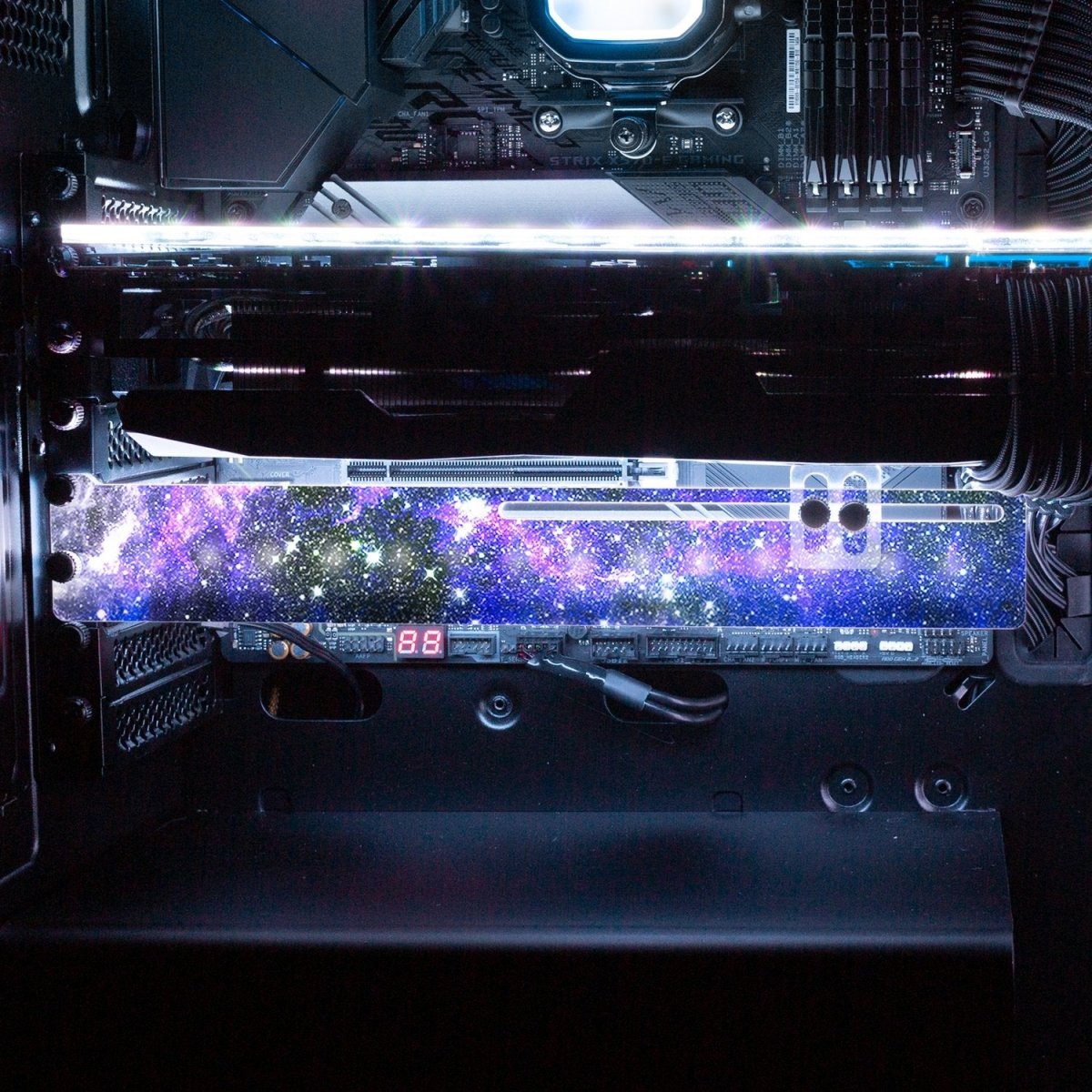 Blue Space RGB GPU Support Bracket - V1Tech – V1 Tech