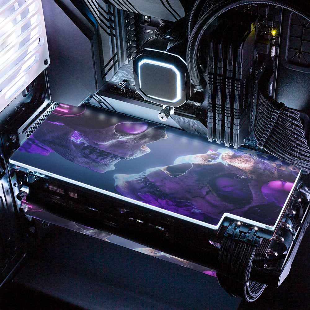 Skie Graphic Studio - 'Brain 2' | Custom RGB GPU Backplate by V1 Tech ...