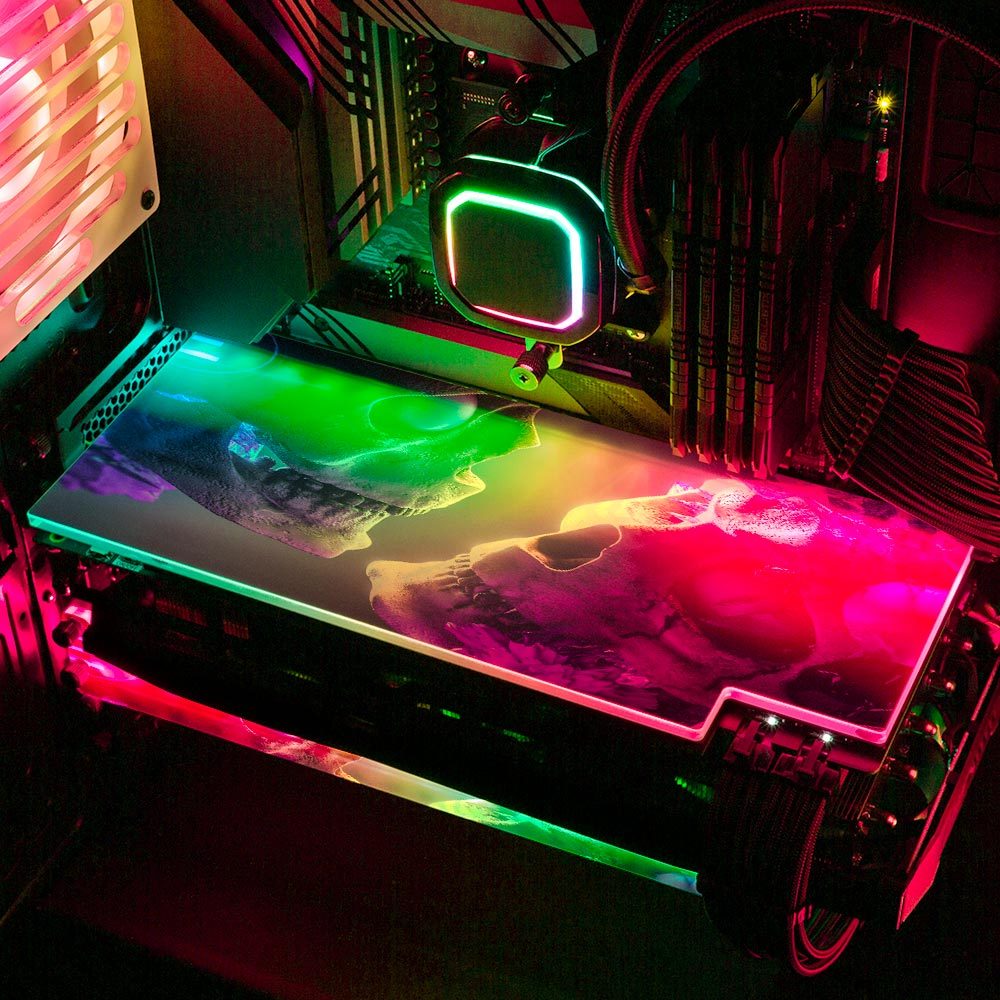 Skie Graphic Studio - 'Brain 2' | Custom RGB GPU Backplate by V1 Tech ...