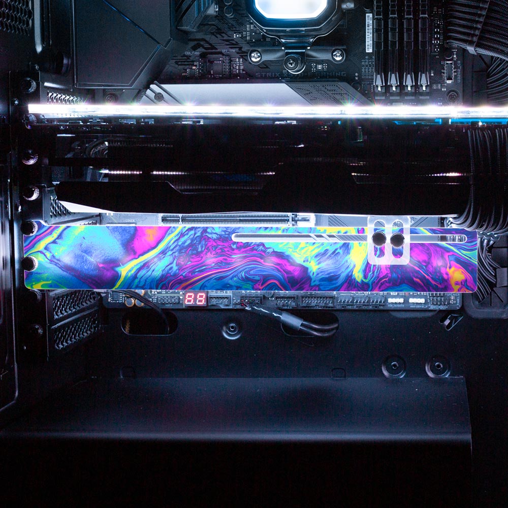 Colorburst RGB GPU Support Bracket - Geoglyser - V1Tech – V1 Tech