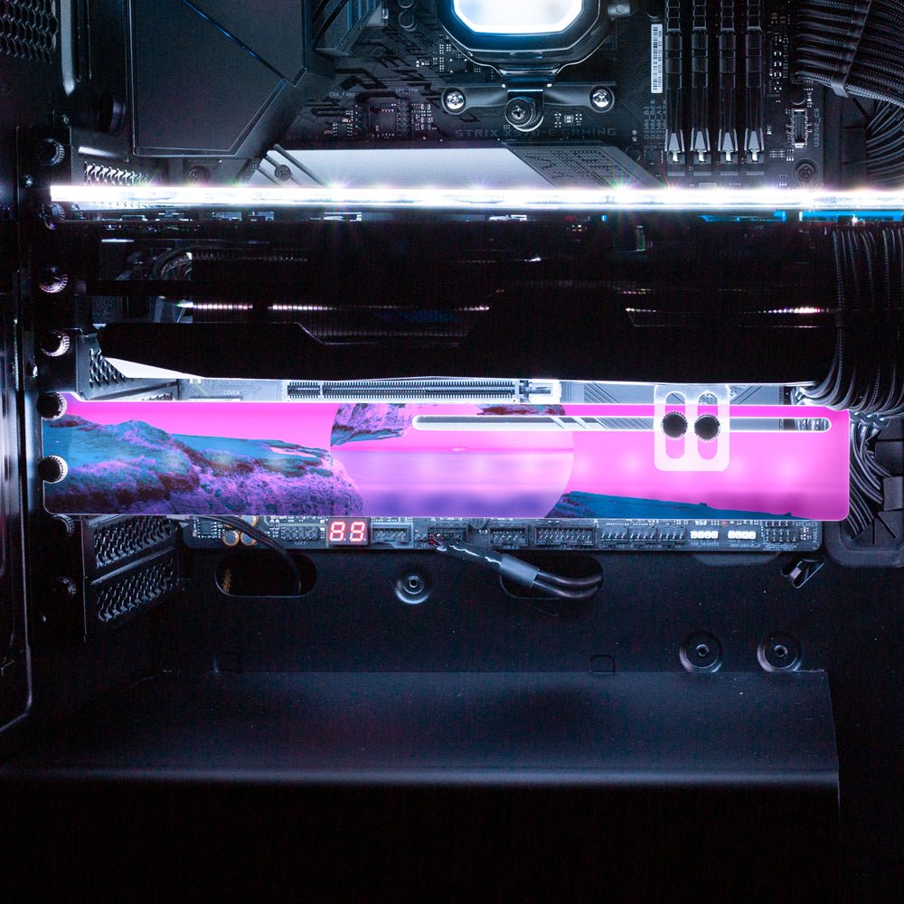 Concentric RGB GPU Support Bracket - Gabrielle Salonga - V1Tech – V1 Tech