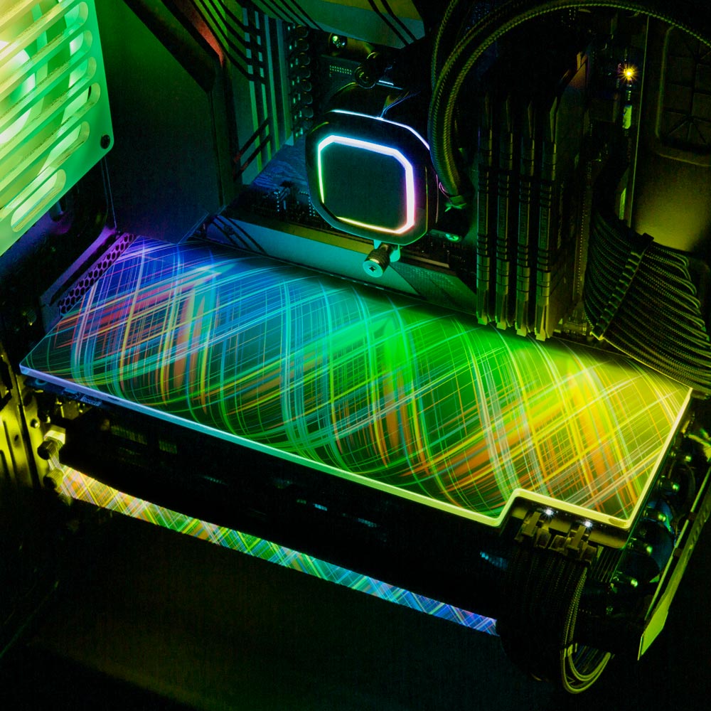 StellarFire - 'Crystal Sensation' | Custom RGB GPU Backplate by V1 Tech ...