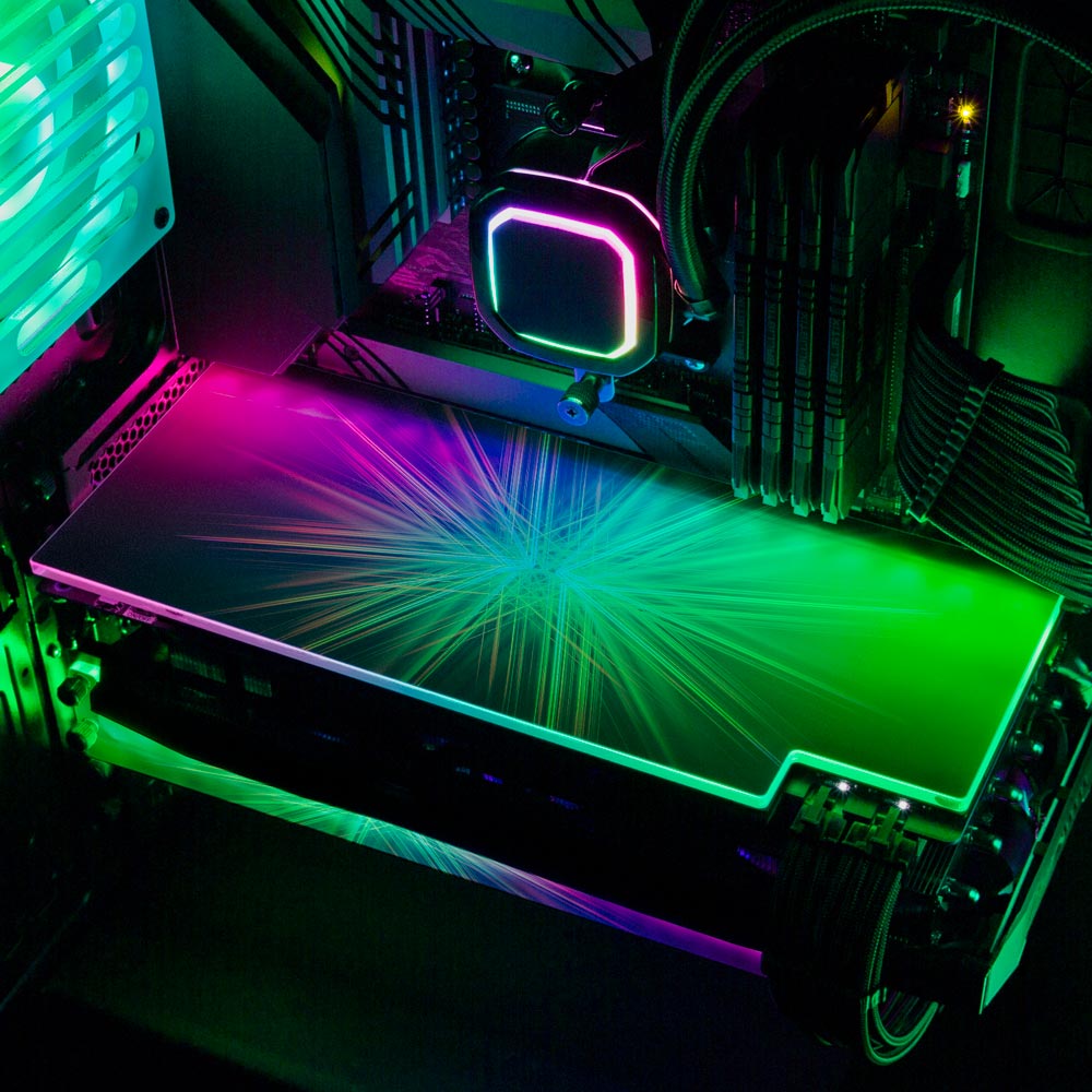 StellarFire - 'Crystal Singularity' | Custom RGB GPU Backplate by V1 ...