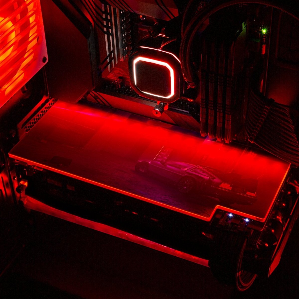 Skie Graphic Studio - 'Cyber Nights' | Custom RGB GPU Backplate by V1 ...