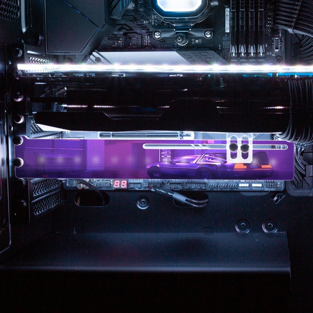 Cyber Nights RGB GPU Support Bracket - Skie Graphic Studio - V1Tech ...