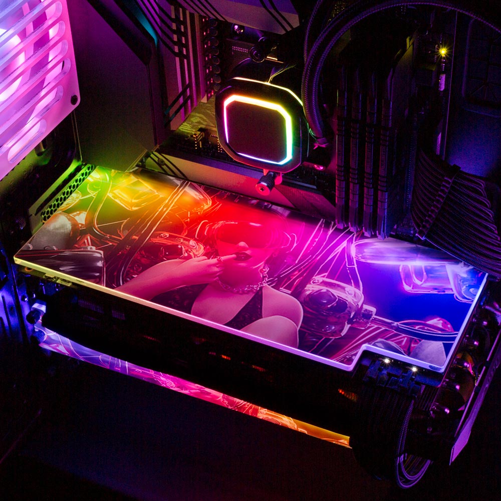 Dan Giuz - 'Cyber Queen' | Custom RGB GPU Backplate by V1 Tech ...