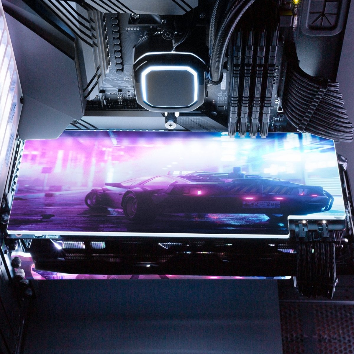 Skie Graphic Studio - 'Cyber77' | Custom RGB GPU Backplate by V1 Tech ...