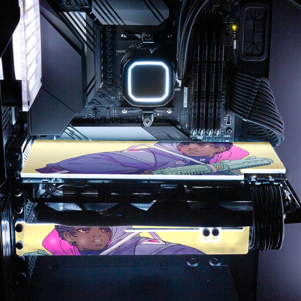 Kuurakuu - 'Cyberpunk Boy' | Custom RGB GPU Backplate by V1 Tech ...
