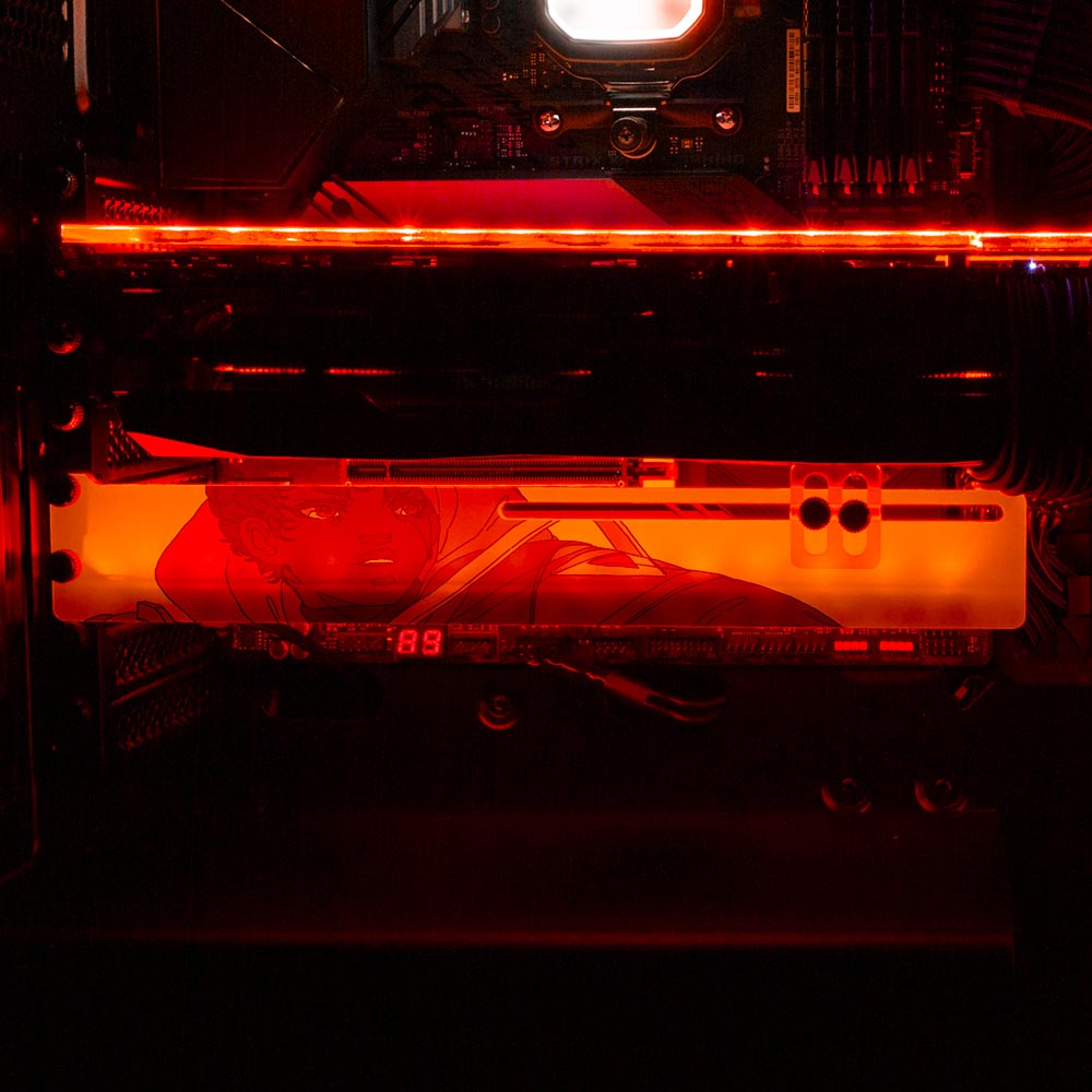 Cyberpunk Boy RGB GPU Support Bracket - Kuurakuu - V1Tech – V1 Tech