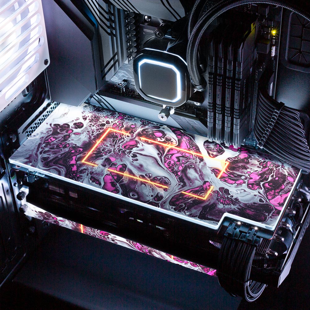 Geoglyser - 'Defeated' | Custom RGB GPU Backplate by V1 Tech | Tailored ...