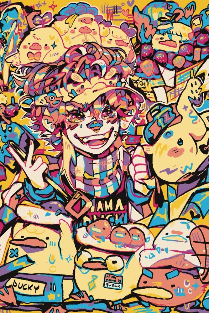 Akanyte - 'Duck Boy' | Acrylic Glass Print | Shatter-Resistant Wall Art ...