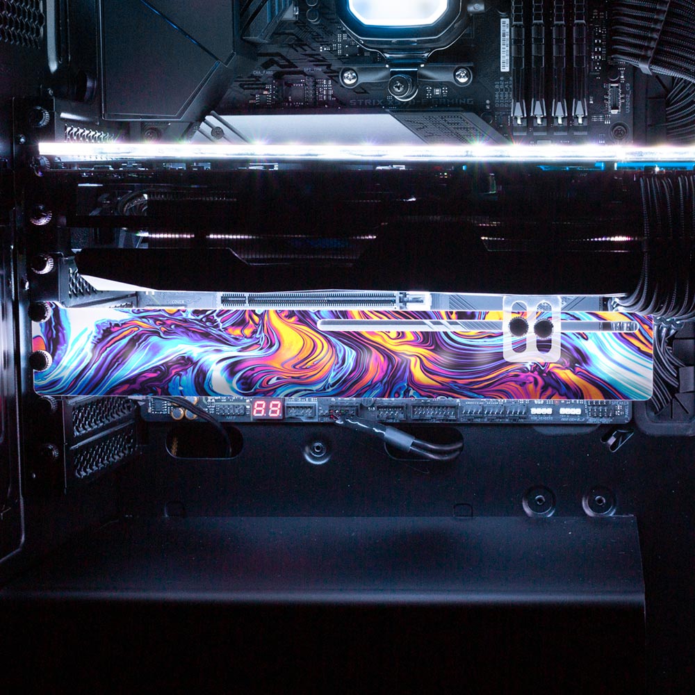 Dust On Trial RGB GPU Support Bracket - Geoglyser - V1Tech – V1 Tech