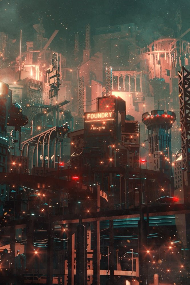 Dan Giuz - 'Future Foundry' | Acrylic Glass Print | Shatter-Resistant ...