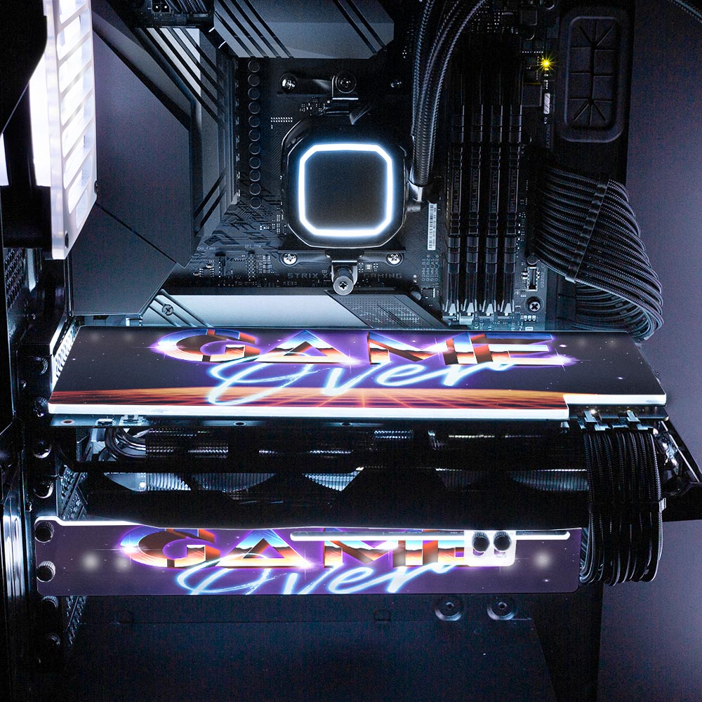 Game Over RGB GPU Support Bracket - Devil May Create - V1Tech – V1 Tech