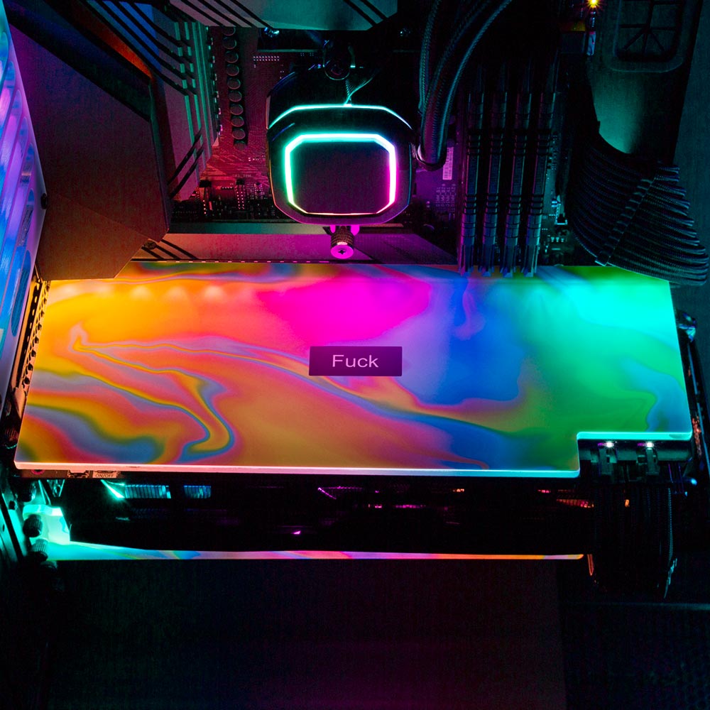 Javilostcontrol - 'Happy Mind' | Custom RGB GPU Backplate by V1 Tech ...