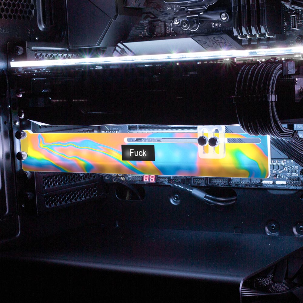Happy Mind RGB GPU Support Bracket - Javilostcontrol - V1Tech – V1 Tech