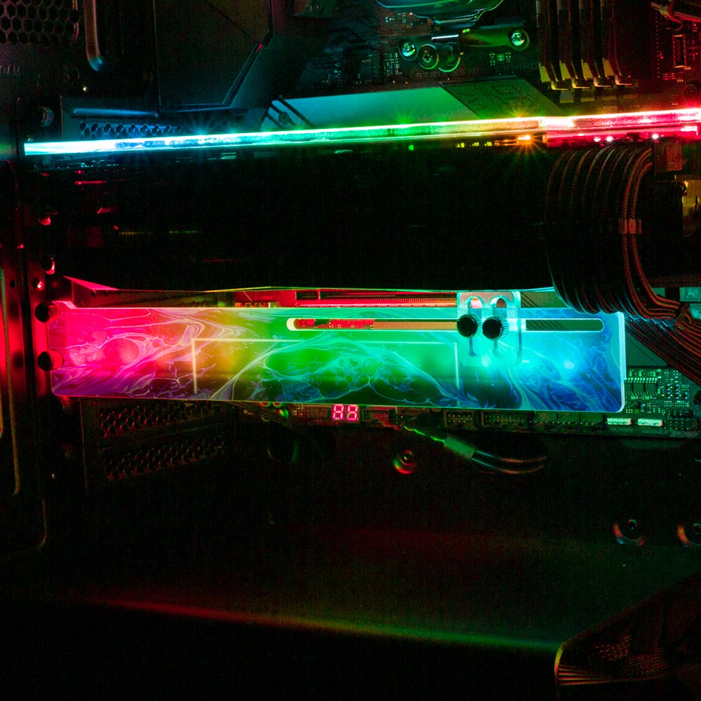 In My Arms RGB GPU Support Bracket - Geoglyser - V1Tech – V1 Tech