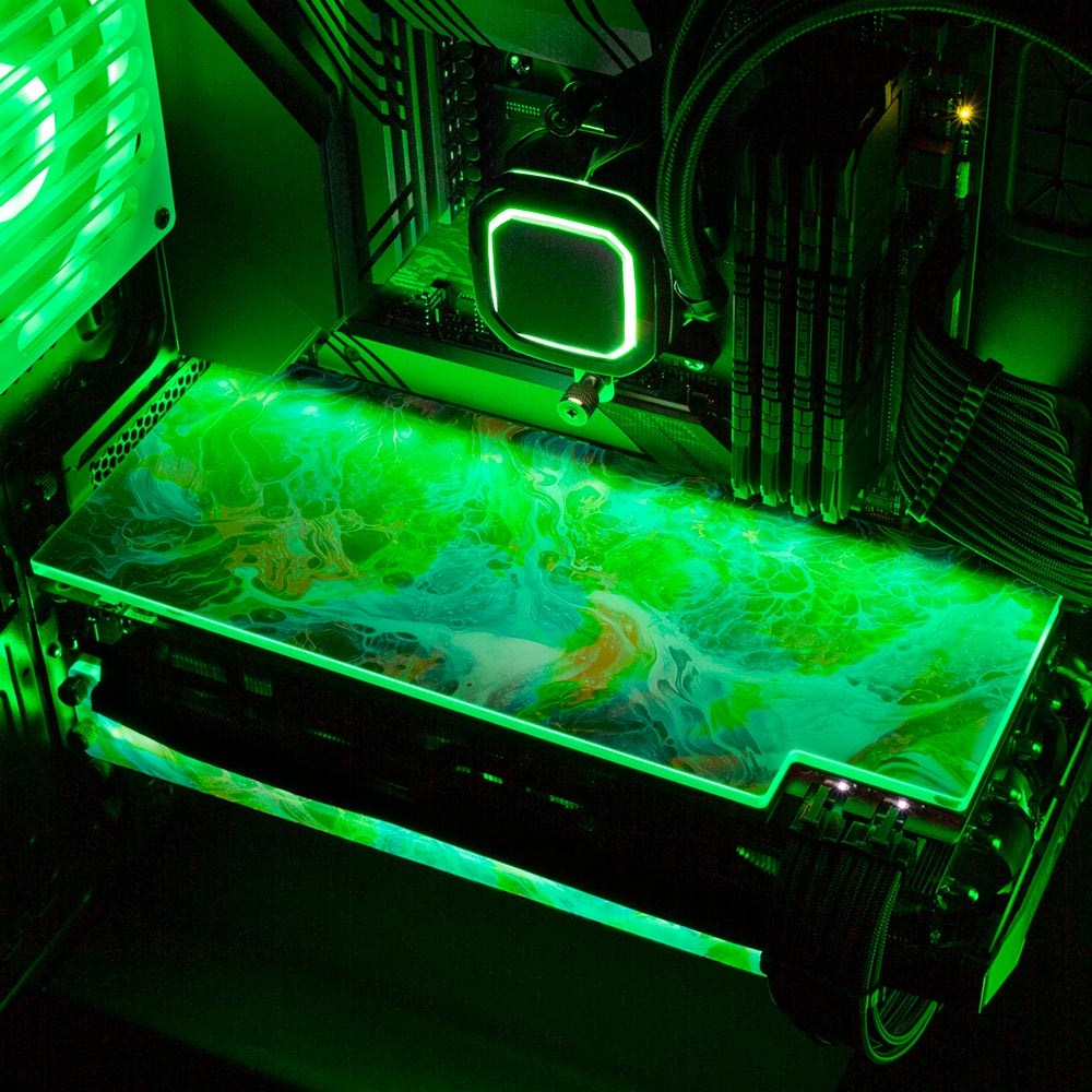 Geoglyser - 'Kamikaze' | Custom RGB GPU Backplate by V1 Tech | Tailored ...