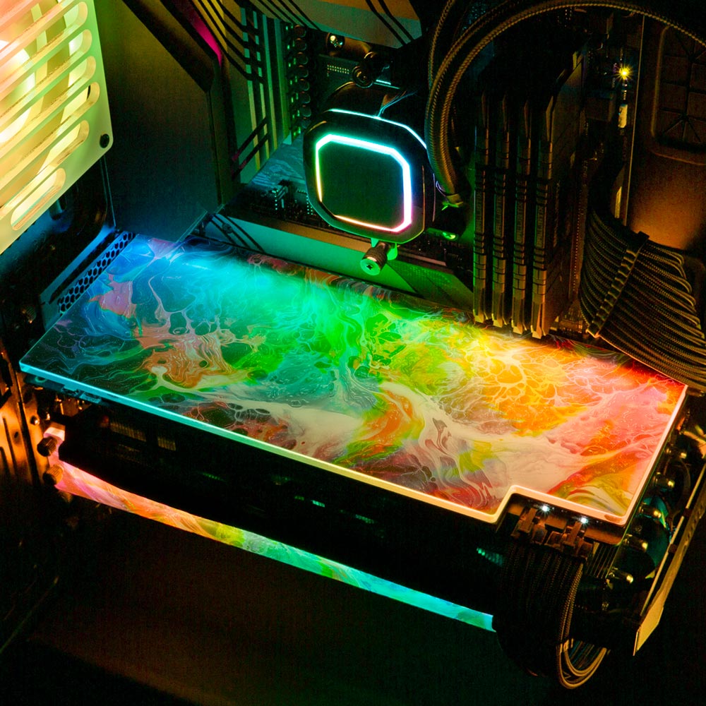 Geoglyser - 'Kamikaze' | Custom RGB GPU Backplate by V1 Tech | Tailored ...