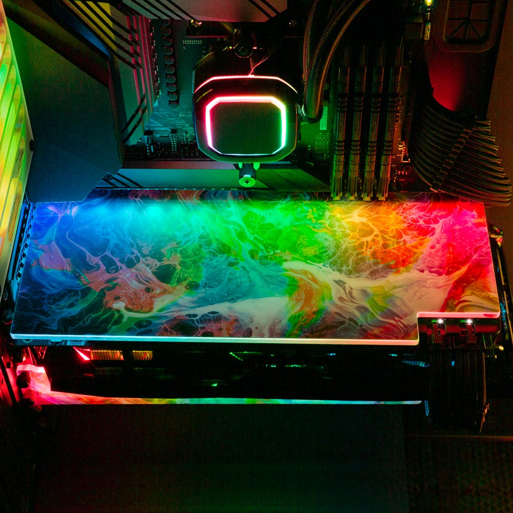Geoglyser - 'Kamikaze' | Custom RGB GPU Backplate by V1 Tech | Tailored ...