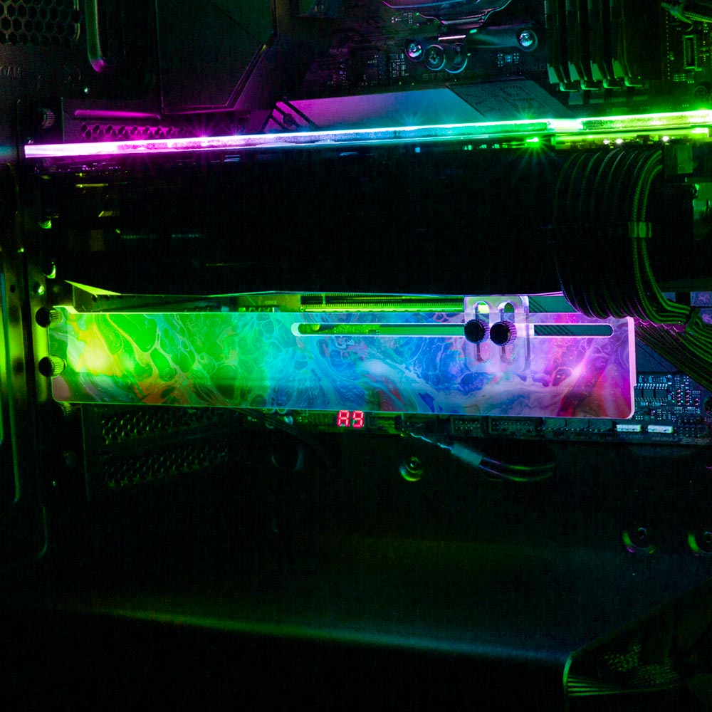 Kamikaze RGB GPU Support Bracket - Geoglyser - V1Tech – V1 Tech