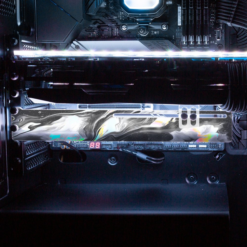 King of Chrome RGB GPU Support Bracket - Maalavidaa - V1Tech – V1 Tech