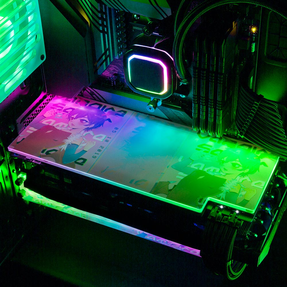 YacilArt - 'Lilith' | Custom RGB GPU Backplate by V1 Tech | Tailored to ...